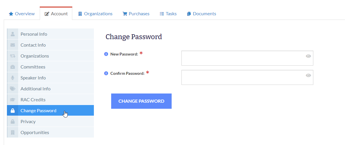 Change Password – Regulatory Affairs Professionals Society Help Center